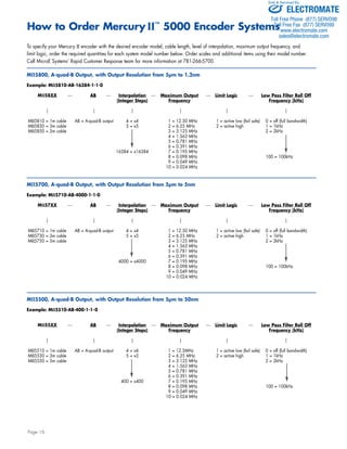 Micro e systems_mercuryii5000_datasheet | PDF