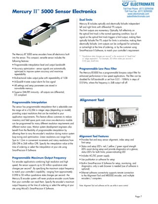 Micro e systems_mercuryii5000_datasheet | PDF