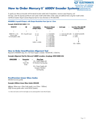 Micro e systems_mercuryii6000v_datasheet | PDF