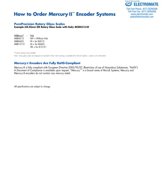 Micro e systems_mercuryii6000v_datasheet | PDF