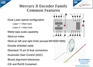 MicroE Systems mercury ii product presentation | PDF