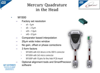 MicroE Systems mercury i product presentation | PDF | Computer Peripherals | Computing