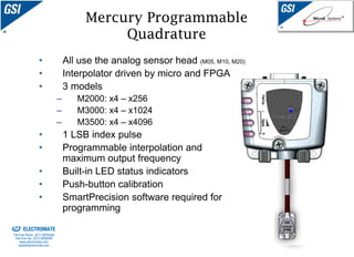 MicroE Systems mercury i product presentation | PDF | Computer ...
