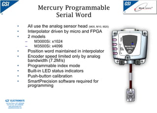 MicroE Systems mercury i product presentation | PDF | Computer ...