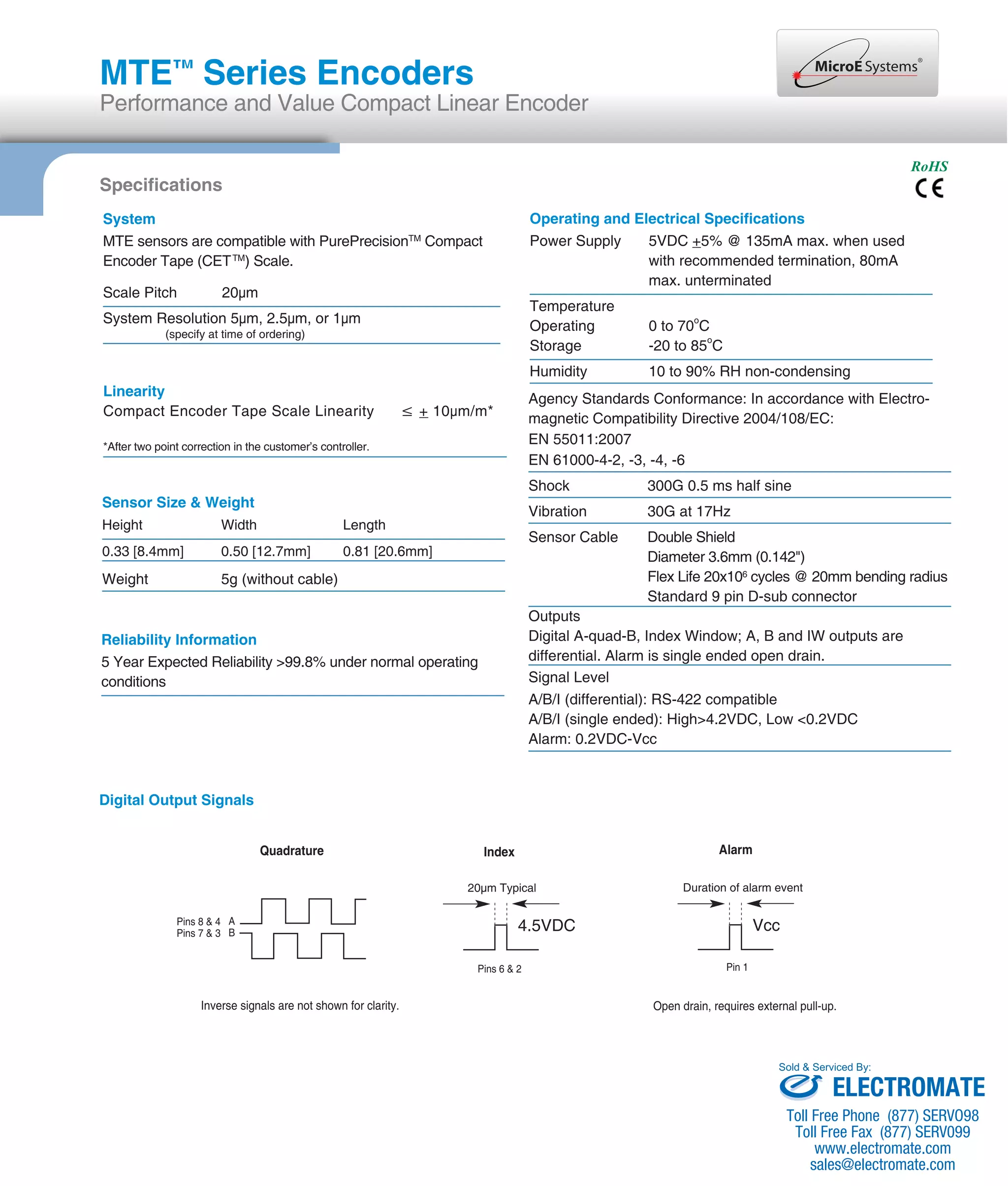 Micro e systems_mte_ds_datasheet | PDF