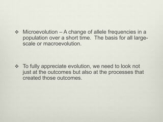 Microevolution | PPTX