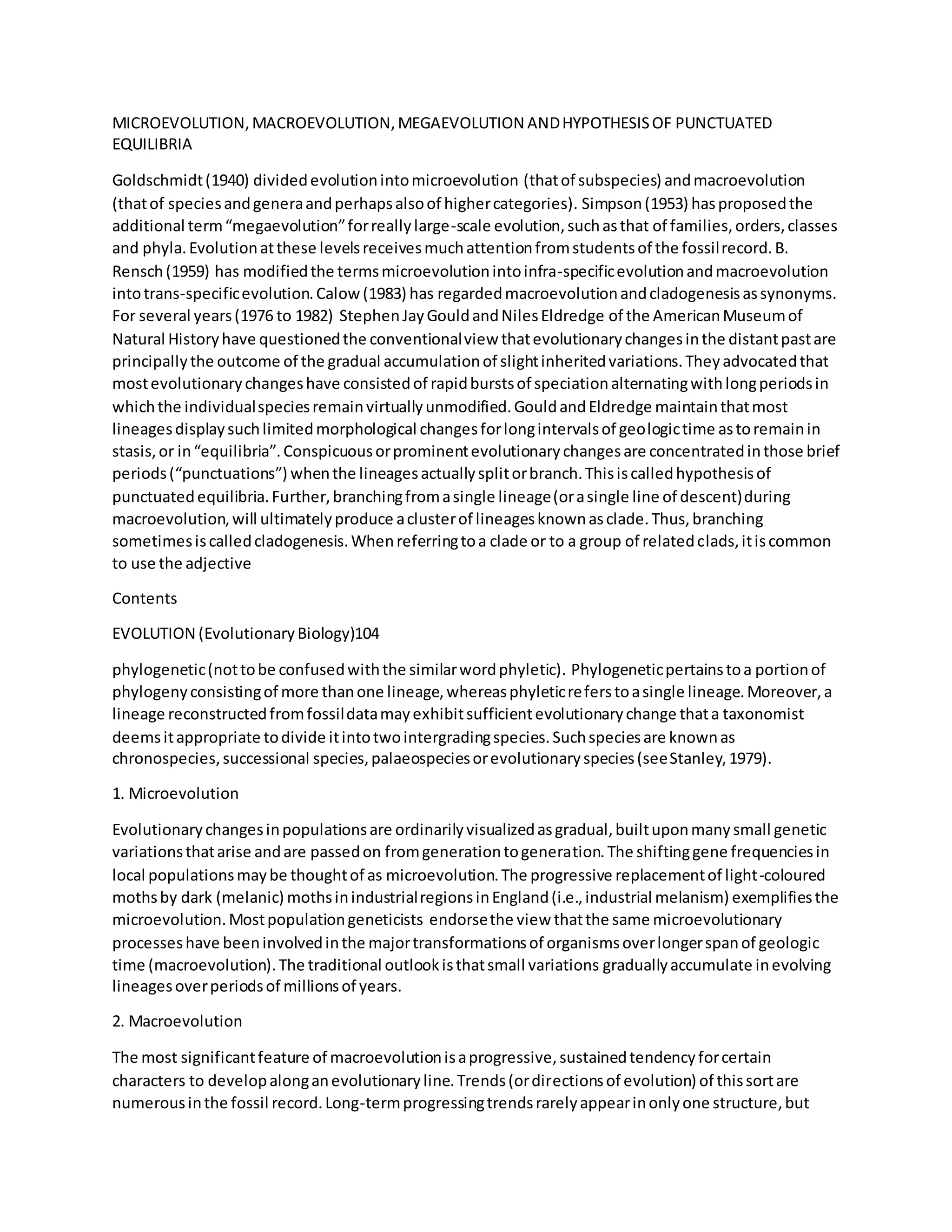 Microevolution | DOCX