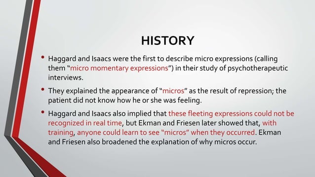 Microexpressions | PPTX
