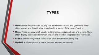 Microexpressions | PPTX
