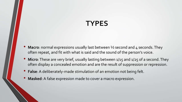 Microexpressions | PPTX