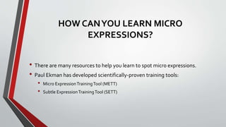 Microexpressions | PPTX
