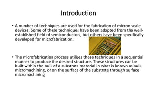 Microfabrication | PPTX