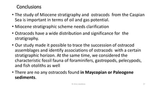 Microfauna of the Miocene Deposits in South Caspian_final versionof ...