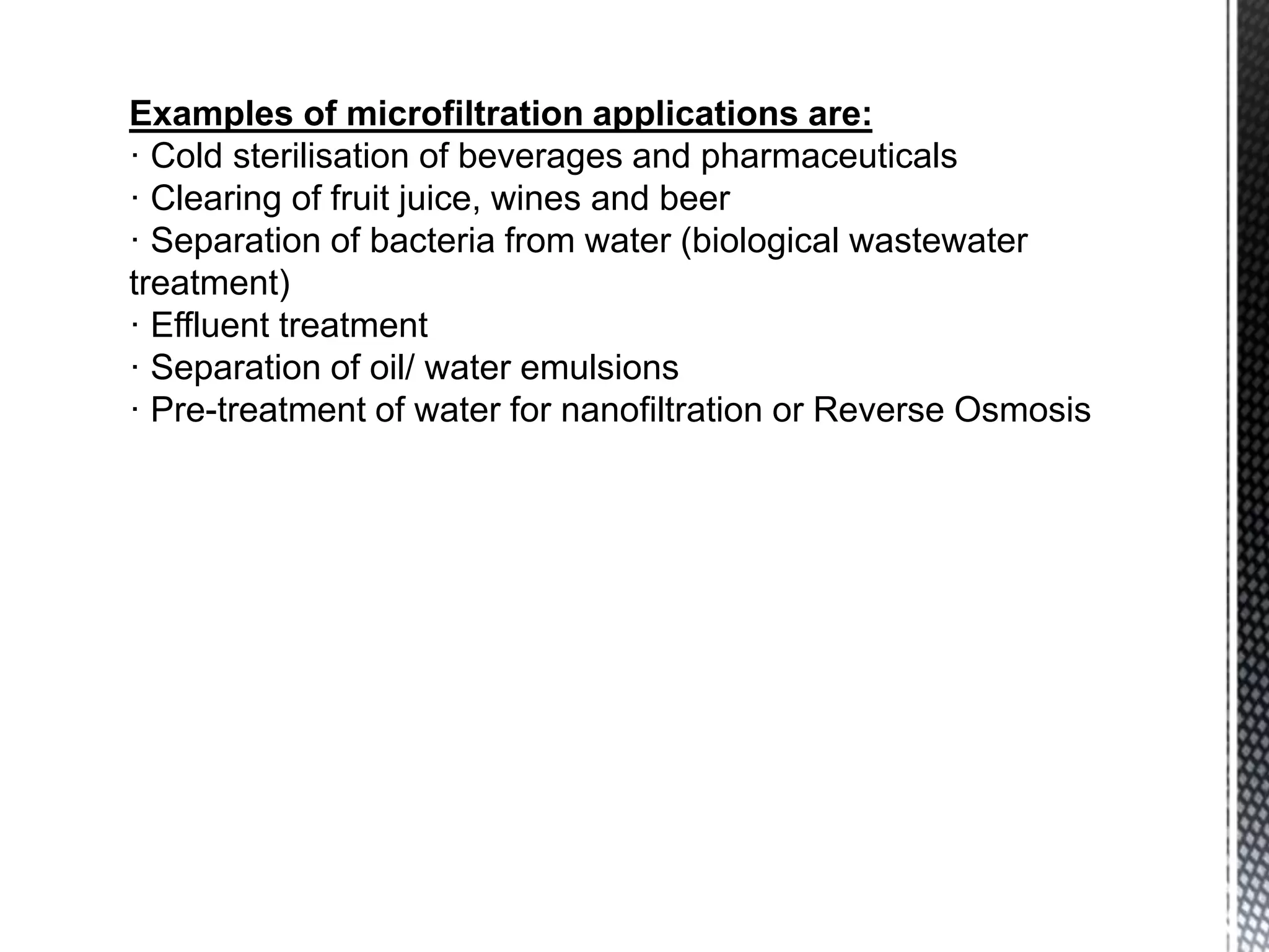 Microfiltration | PPTX