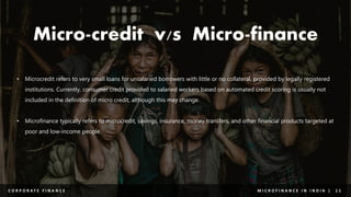 Impact Of Micro finance in India | PPTX