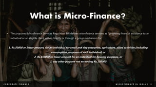 Impact Of Micro finance in India | PPTX