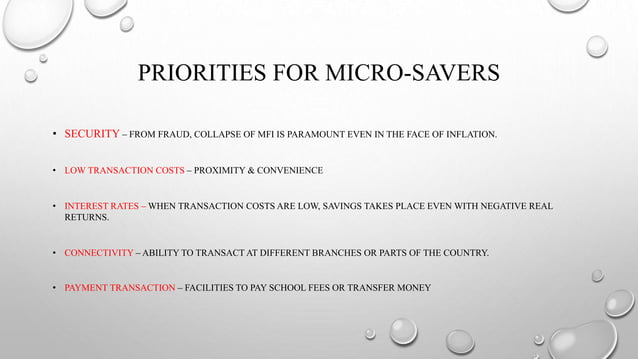 Need of Microfinanace,micrinsurance,micro saving and remittance. | PPT