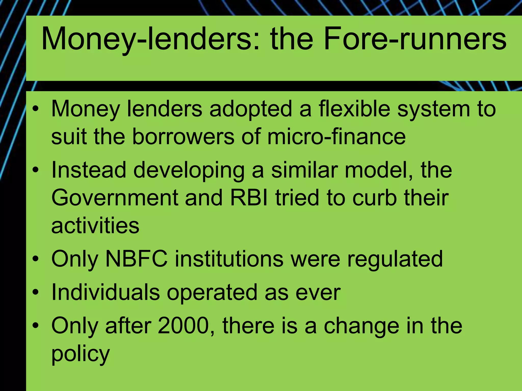 Microfinance-B.V.Raghunandan | PPTX