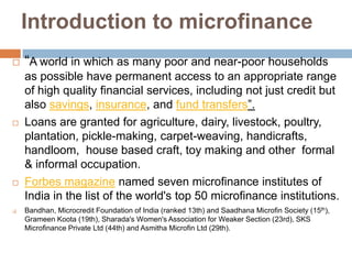 Micro finance | PPT