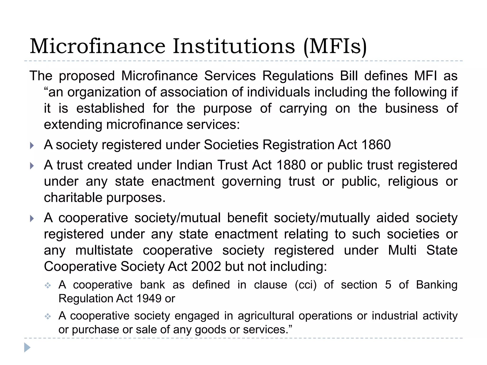 Presentation - Microfinance in India | PPTX