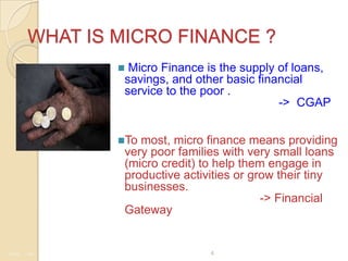 Microfinance | PPTX