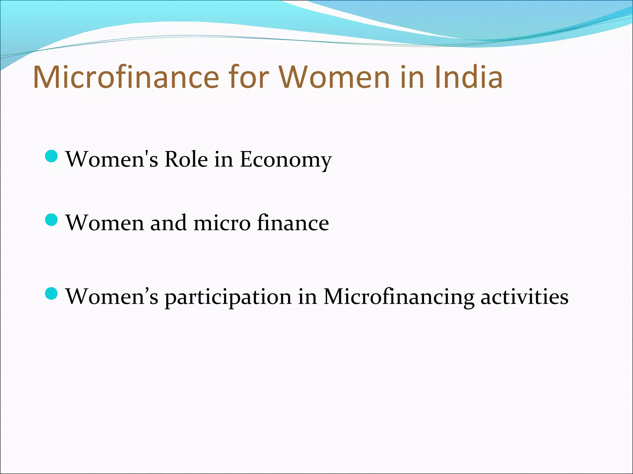 Microfinance | PPT