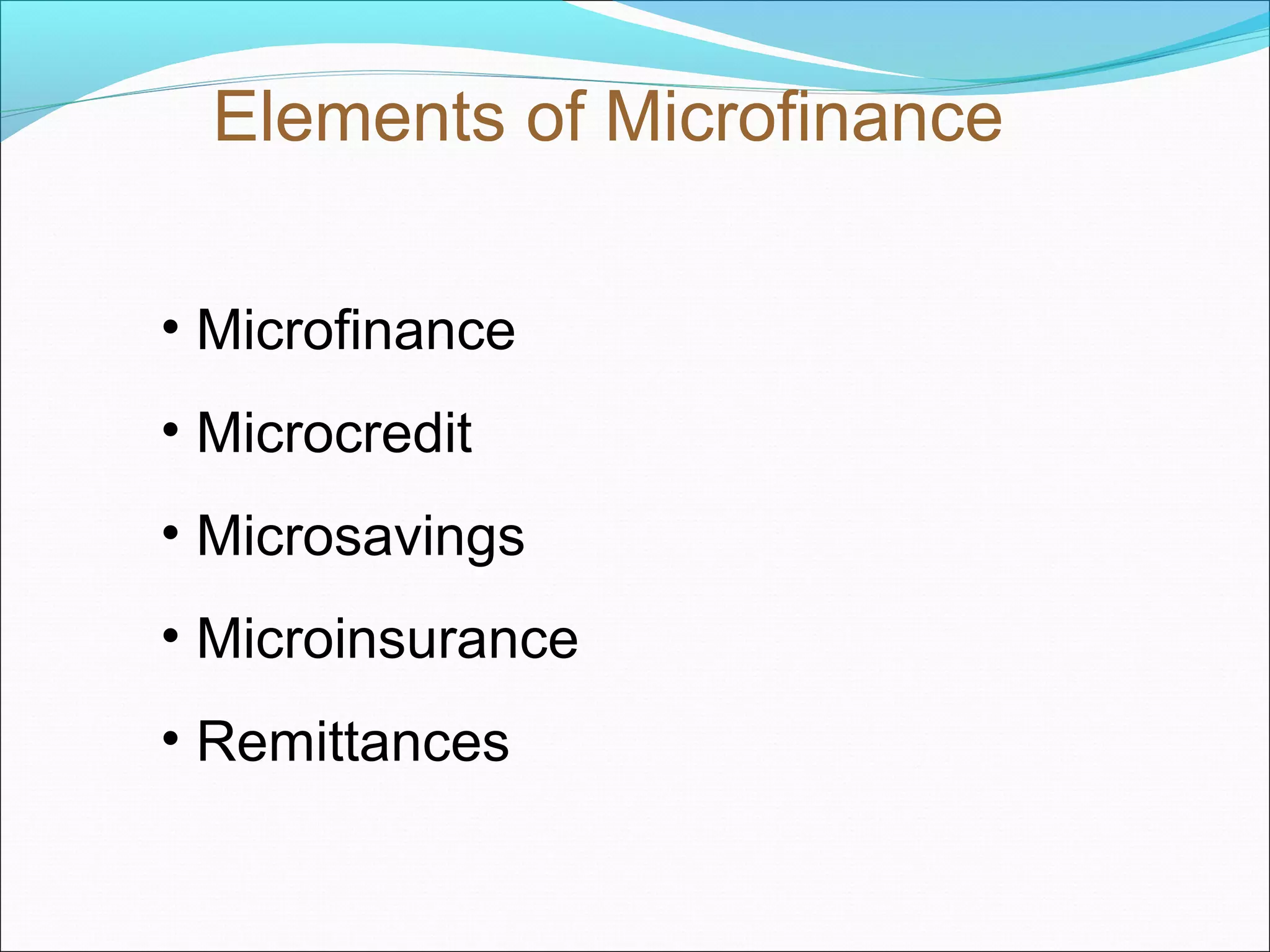 Microfinance | PPT