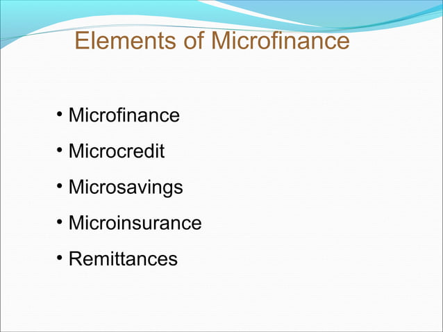 Microfinance | PPT