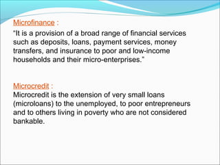 Microfinance | PPT