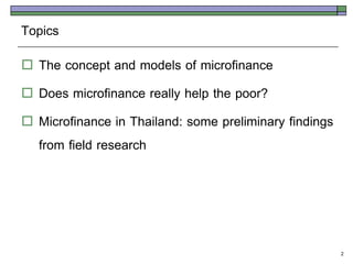 Microfinance | PPT