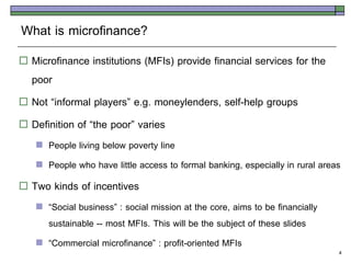 Microfinance | PPT