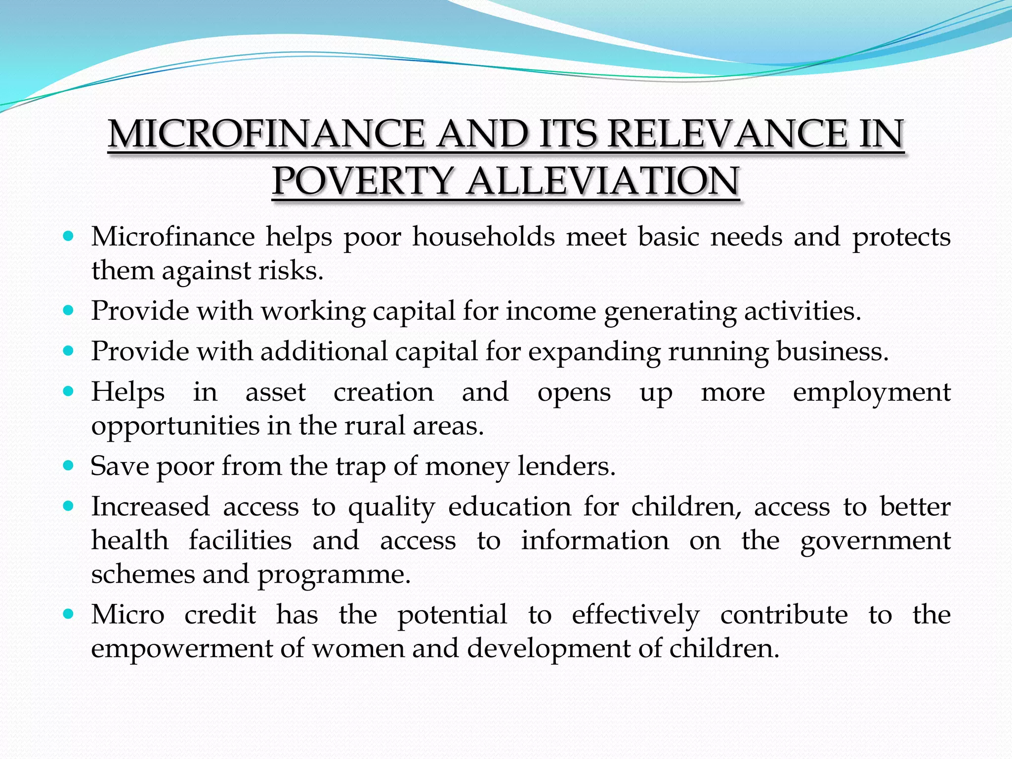 Microfinance Lions | PPTX | Government Support and Welfare | Financial ...