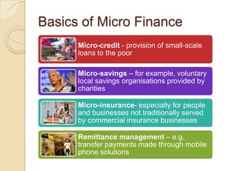 Micro Finance and Economic Development | PPTX | Business | Business and ...