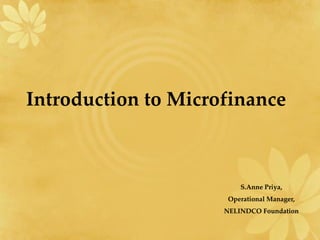 Microfinance and SHGs at a glance | PDF