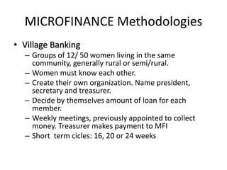 Microfinance, a profitable business or a mean | PPTX | Government ...