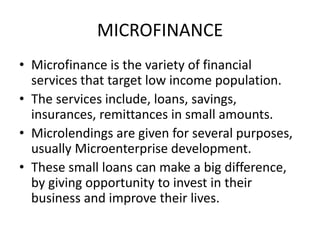 Microfinance, a profitable business or a mean | PPTX | Government ...