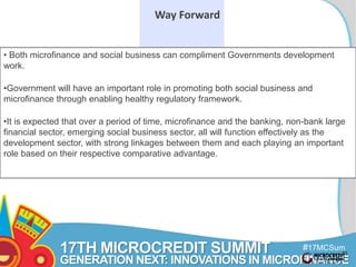 Microfinance as Social Business -- Parveen Mahmud | PPT