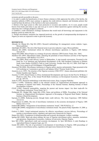 Microfinance banks and entrepreneurship development in nigeria | PDF | Business Loans | Business ...