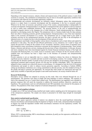 Microfinance banks and entrepreneurship development in nigeria | PDF | Business Loans | Business ...