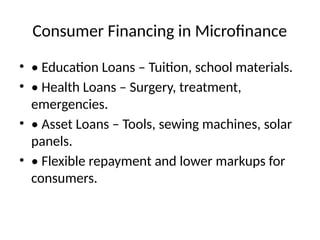 Microfinance_Banks_Pakistan including examples | PPT