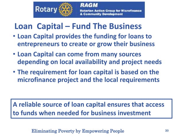 How to Initiate and Manage Microfinance Projects | PPTX | Non-Profit ...