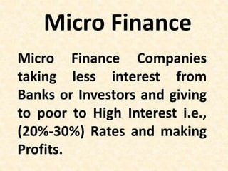 Micro finance by Sayyed | PPTX
