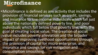 Microfinance by suman saha | PPTX