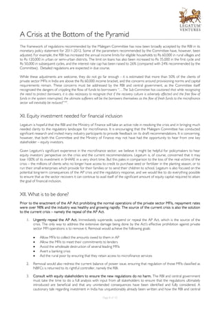 Microfinance Crisis at the Bottom of the Pyramid | PDF