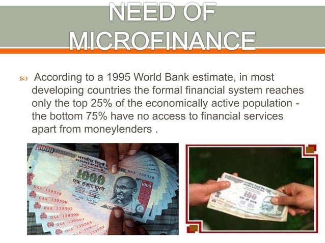 Microfinance in India | PPT