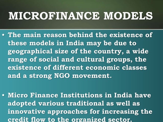 Microfinance demo, microfinance features, microfinance modules | PPSX