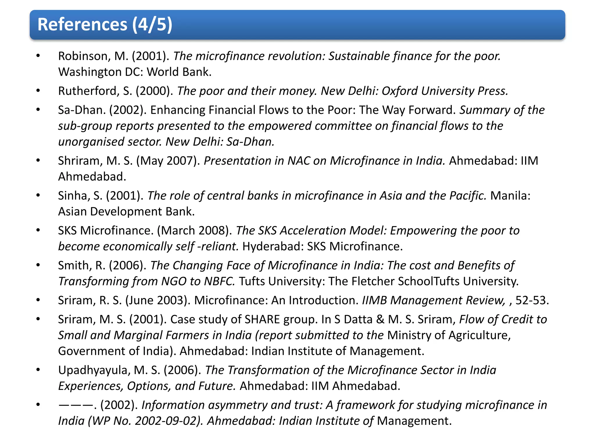 Microfinance An Introduction | PDF