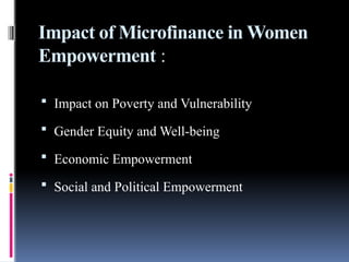 Microfinance in Women Entrepreneurship.pptx
