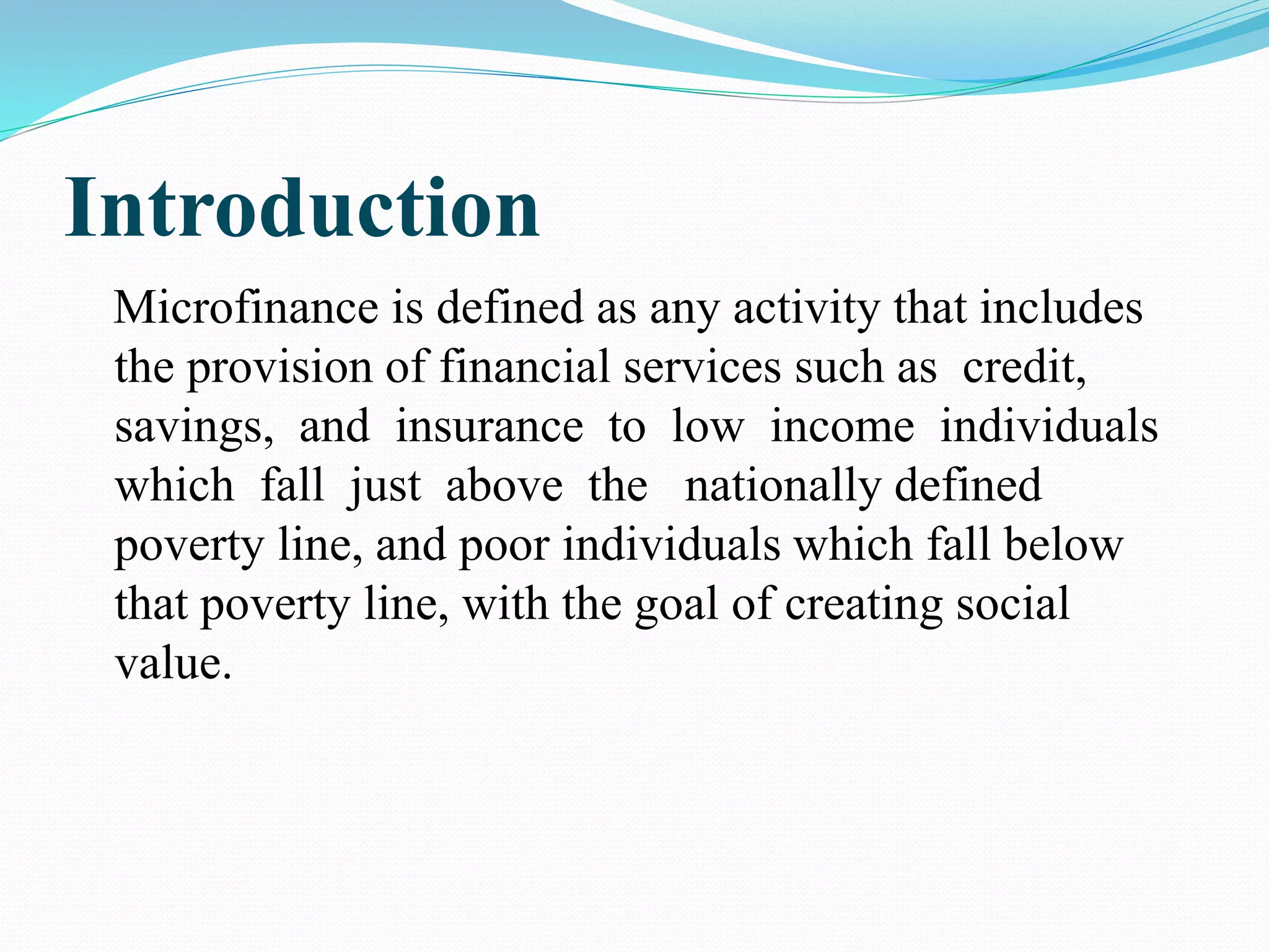 Microfinance ppt | PPT
