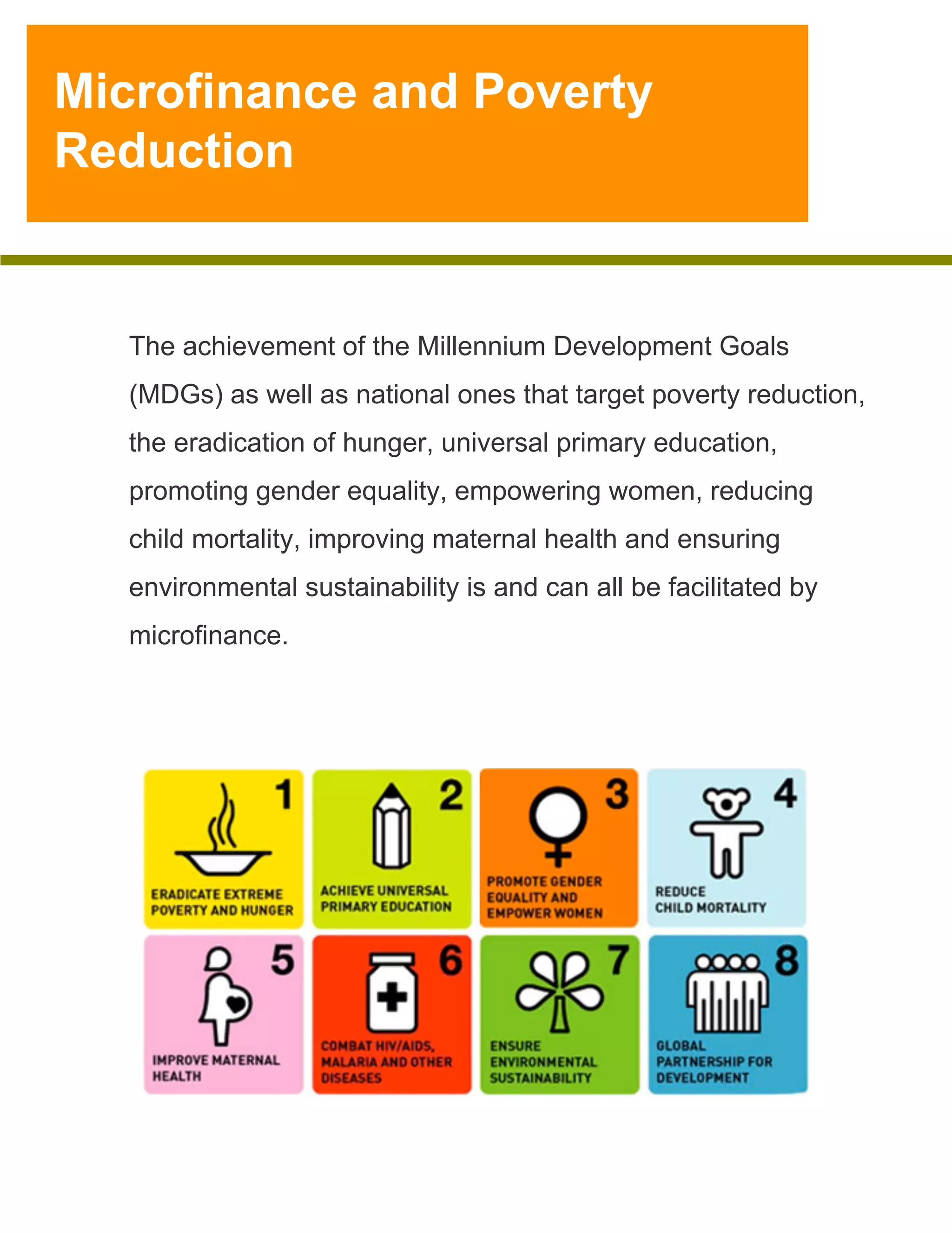 SMDP Microfinance Refresher MODULE 1 | PDF